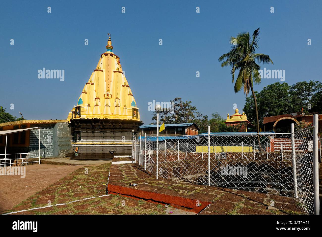 Ancient Hindu Temple of God Shiva at kankeshwar near Alibag state ...