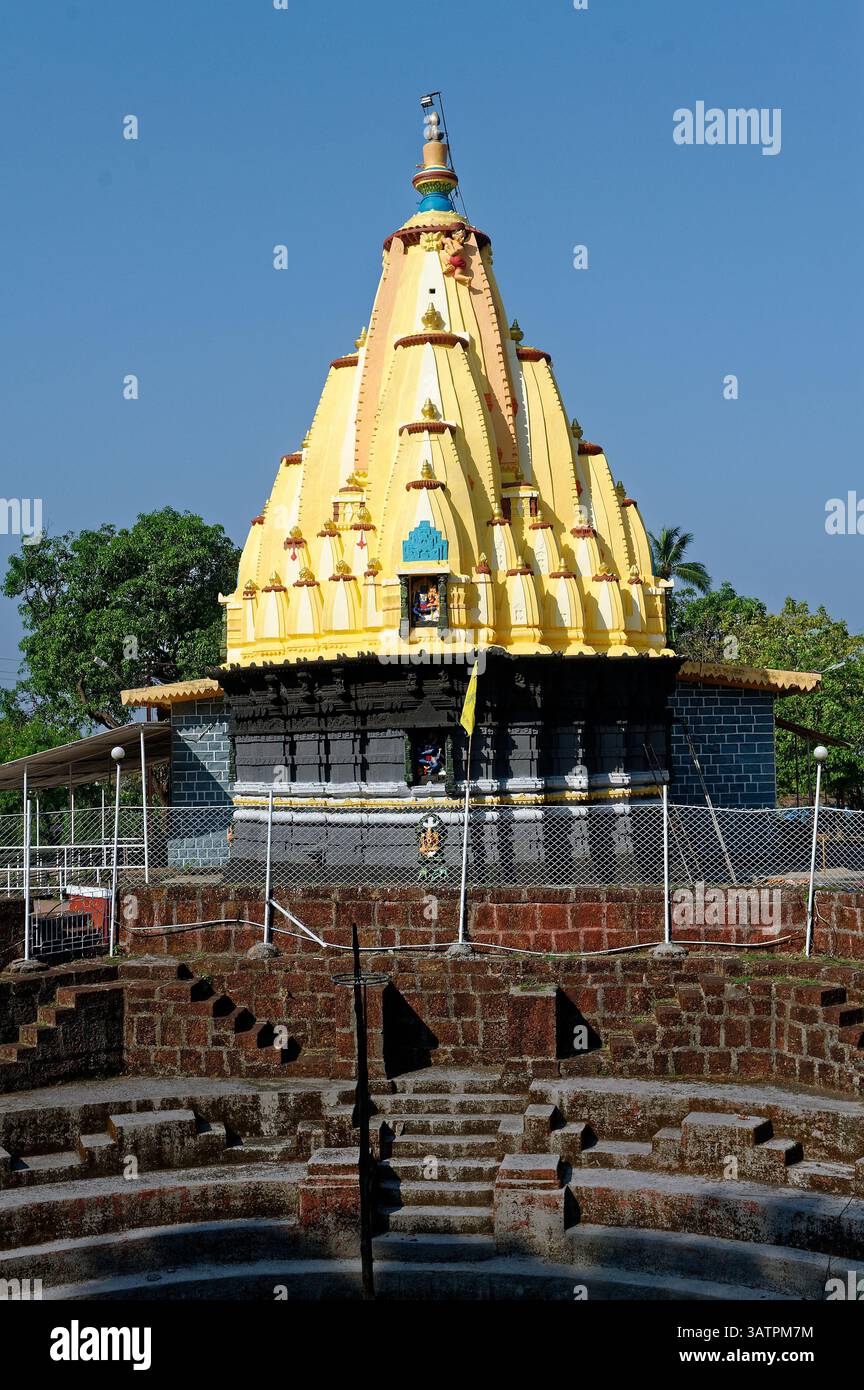 Ancient Hindu Temple of God Shiva at kankeshwar near Alibag state ...