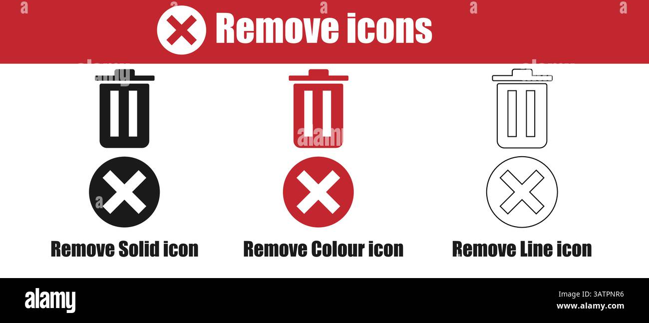 Close cross in circular Stock Vector Images - Alamy