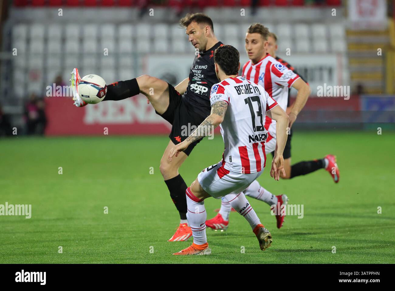 Vicenza, Italy. 18th Apr, 2025. Luca Strizzolo of US Triestina Calcio ...