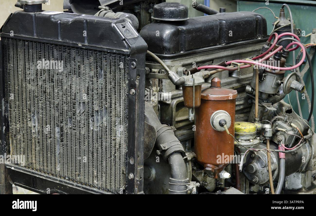 An old outdated engine, a closeup shot Stock Photo - Alamy