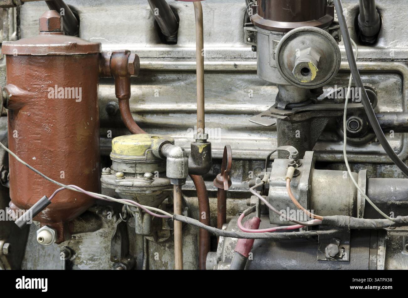 An old outdated engine, a closeup shot Stock Photo - Alamy