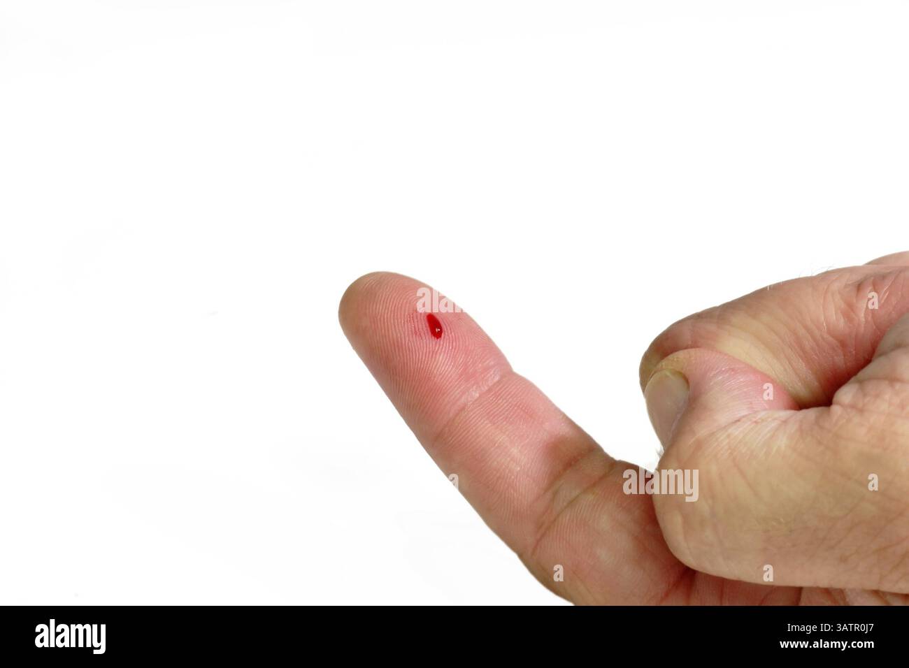 Hand cut blood bleeding hi-res stock photography and images - Alamy