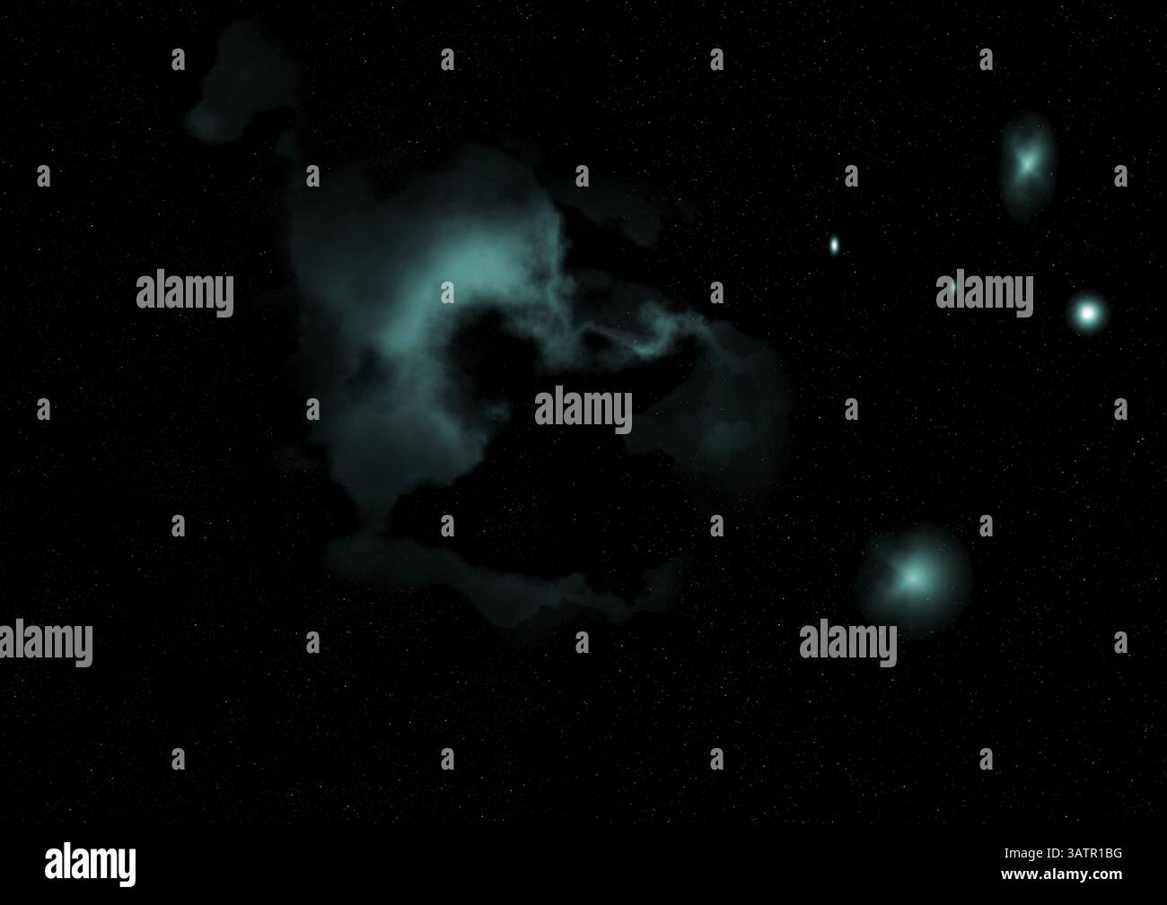 Small part of an infinite star field of space in the Universe. Elements ...