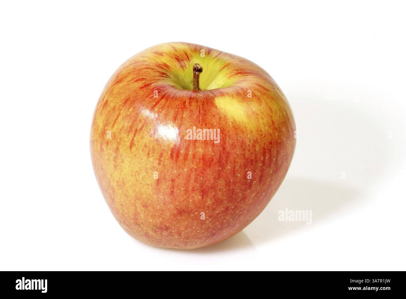 Single apple on a white background Stock Photo - Alamy