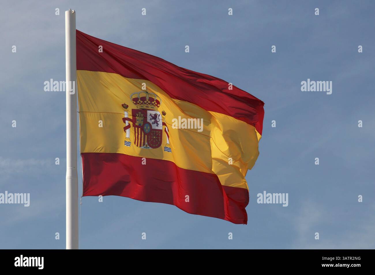 Spanish national flag, Spain, Europe Stock Photo - Alamy