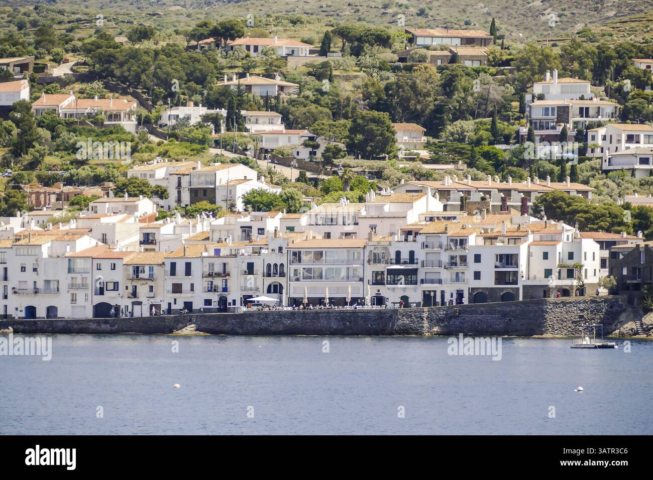 Medieval Village Cadaques on Costa Brava Catalonia Spain europe Stock ...