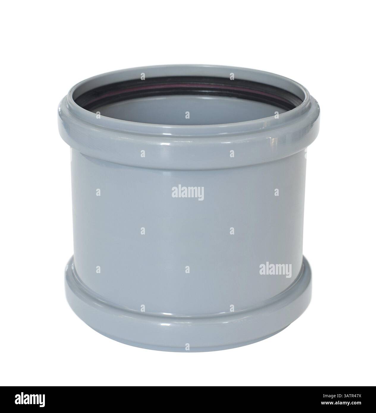 A PVC fitting - a draining straight branch pipe Stock Photo - Alamy