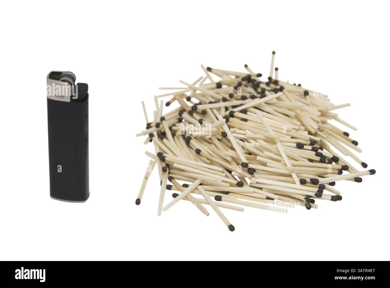 Lighters and matches Cut Out Stock Images & Pictures - Alamy