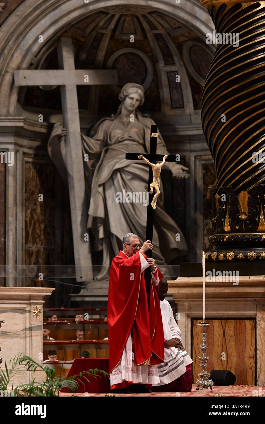 Cardinal Claudio Gugerotti celebrates the Passion of Christ Mass on ...