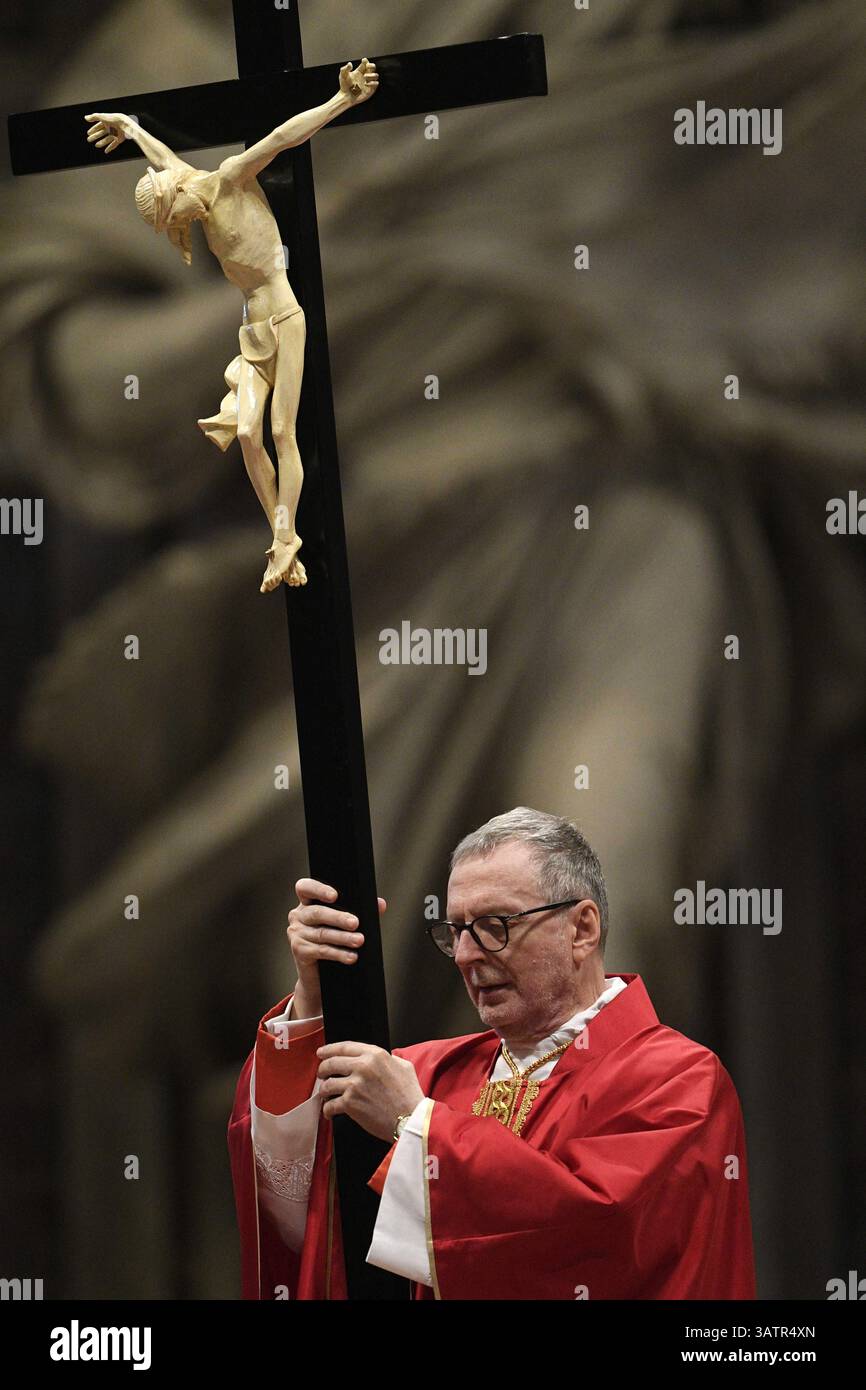 Cardinal Claudio Gugerotti celebrates the Passion of Christ Mass on ...
