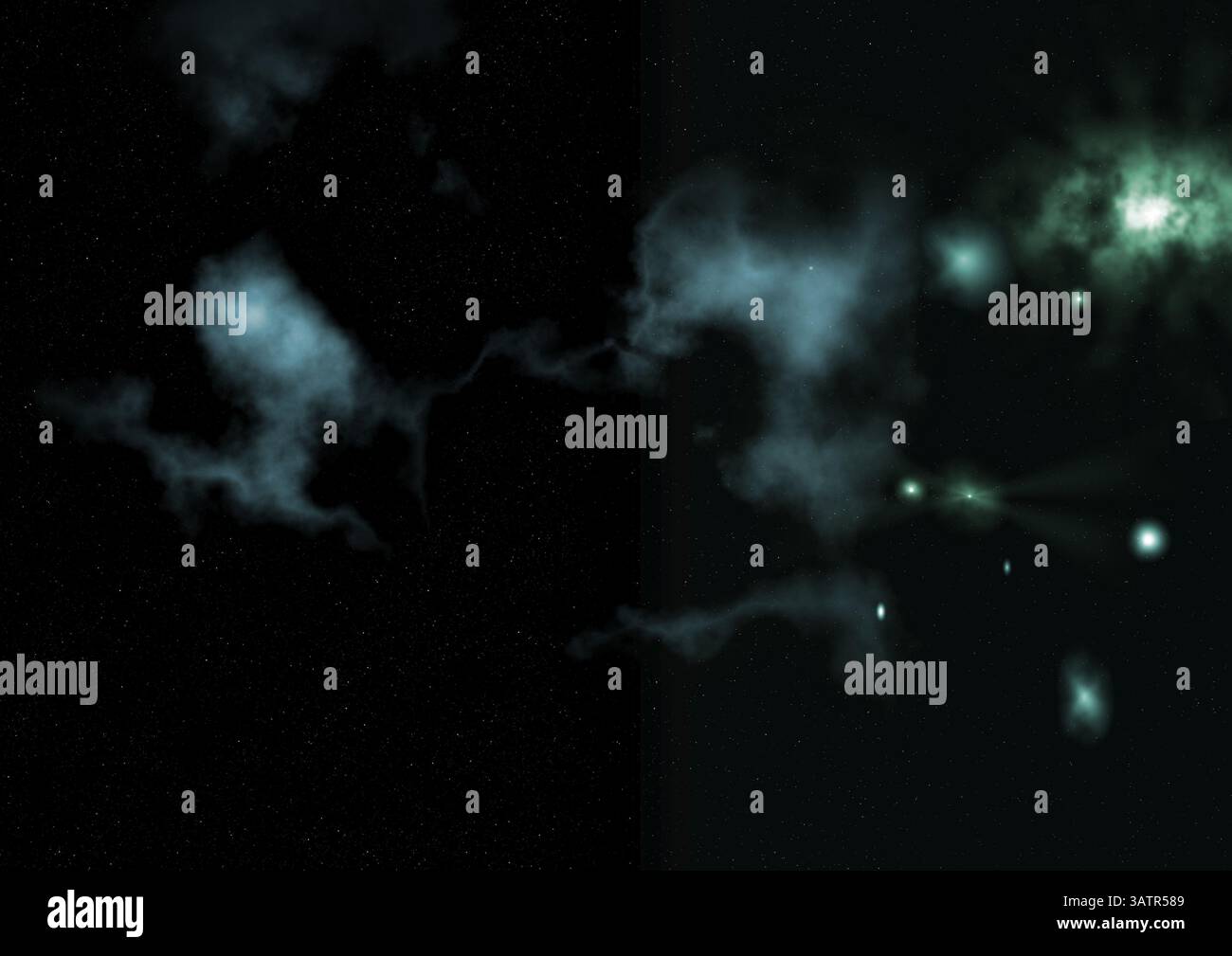 Star field in space a nebulae and a gas congestion. Elements of this ...