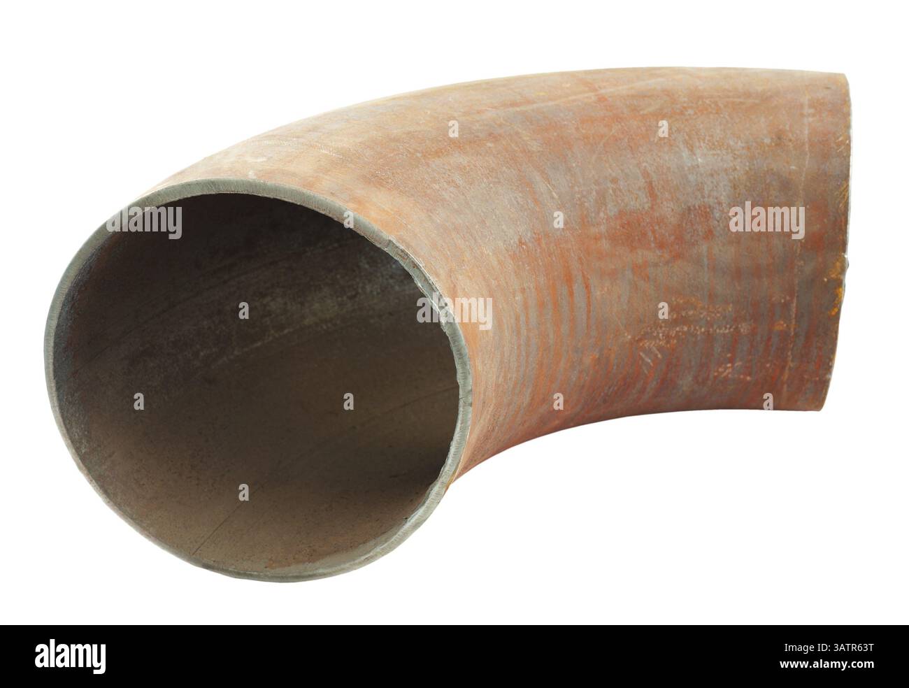 A steel pipe bend - a spare part for pipelines Stock Photo - Alamy