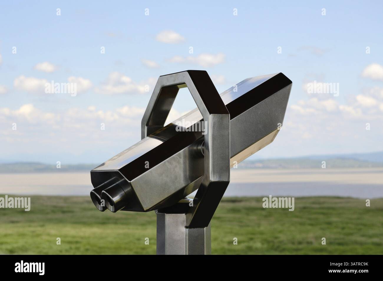 Profile of a telescope at the observation tower Stock Photo - Alamy
