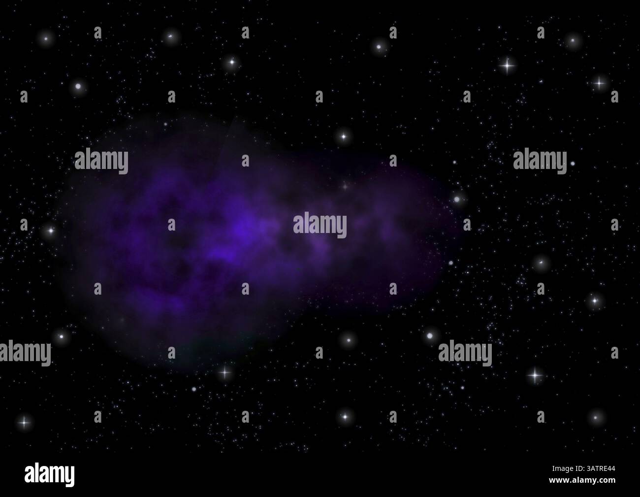 Small part of an infinite star field of space in the Universe. Elements ...