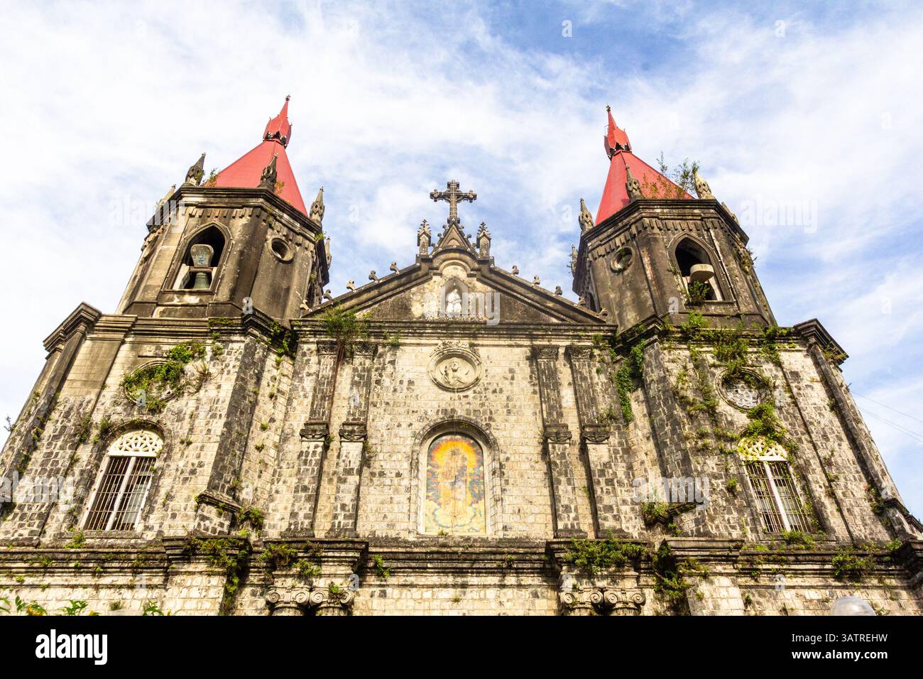 Facade of the old Molo Church, also known as Sta. Ana Parish Church, built in 1888 in Iloilo ...