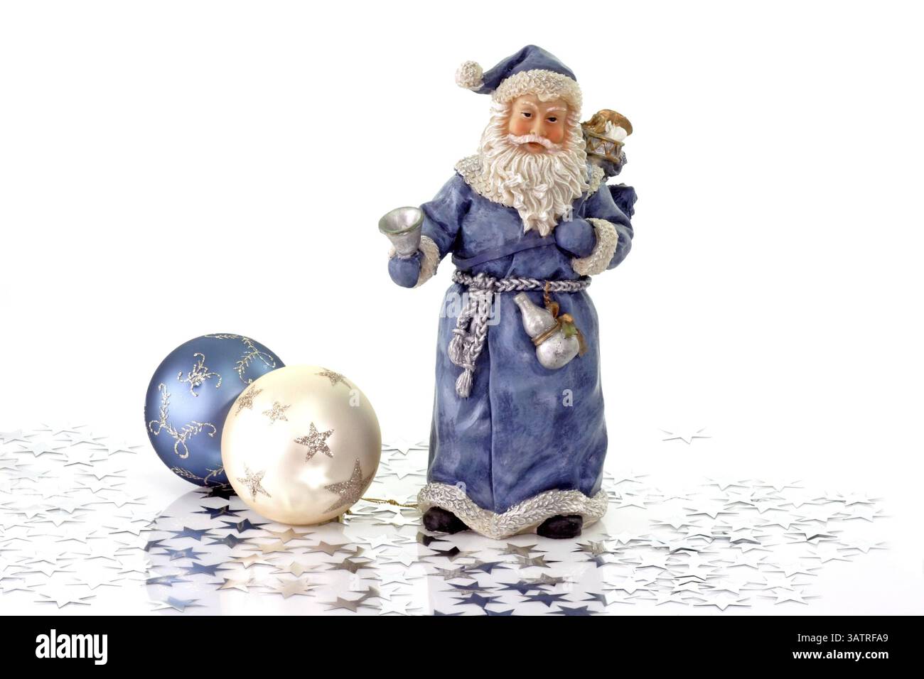 Blue Father Christmas Stock Photo - Alamy
