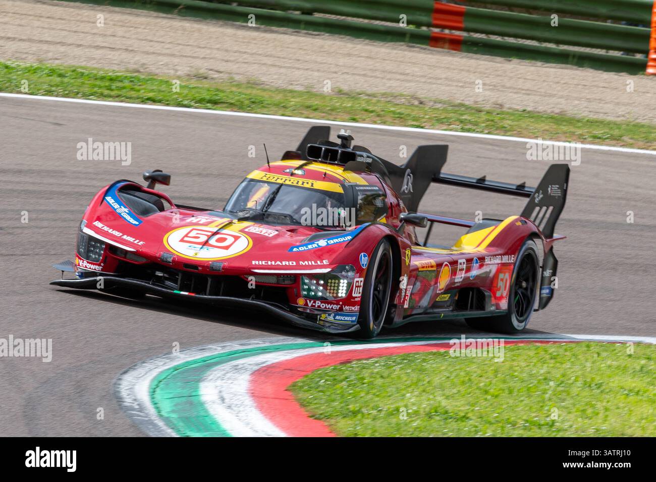 Imola, Italy. 18 April, 2025. FERRARI AF CORSE #50 HYPERCAR (FUOCO ...
