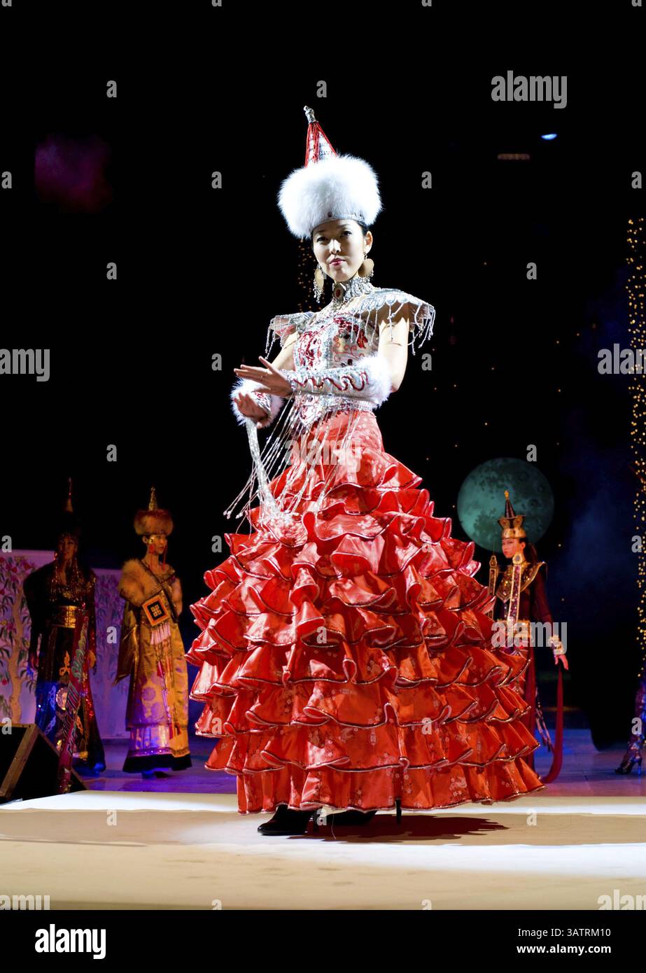 ULAN-UDE, RUSSIA - OCTOBER 29: An asian female model demonstrates a ...