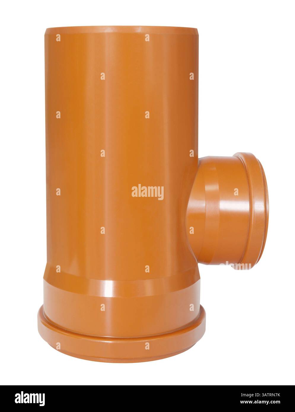 A PVC fitting - a draining tee pipe Stock Photo - Alamy