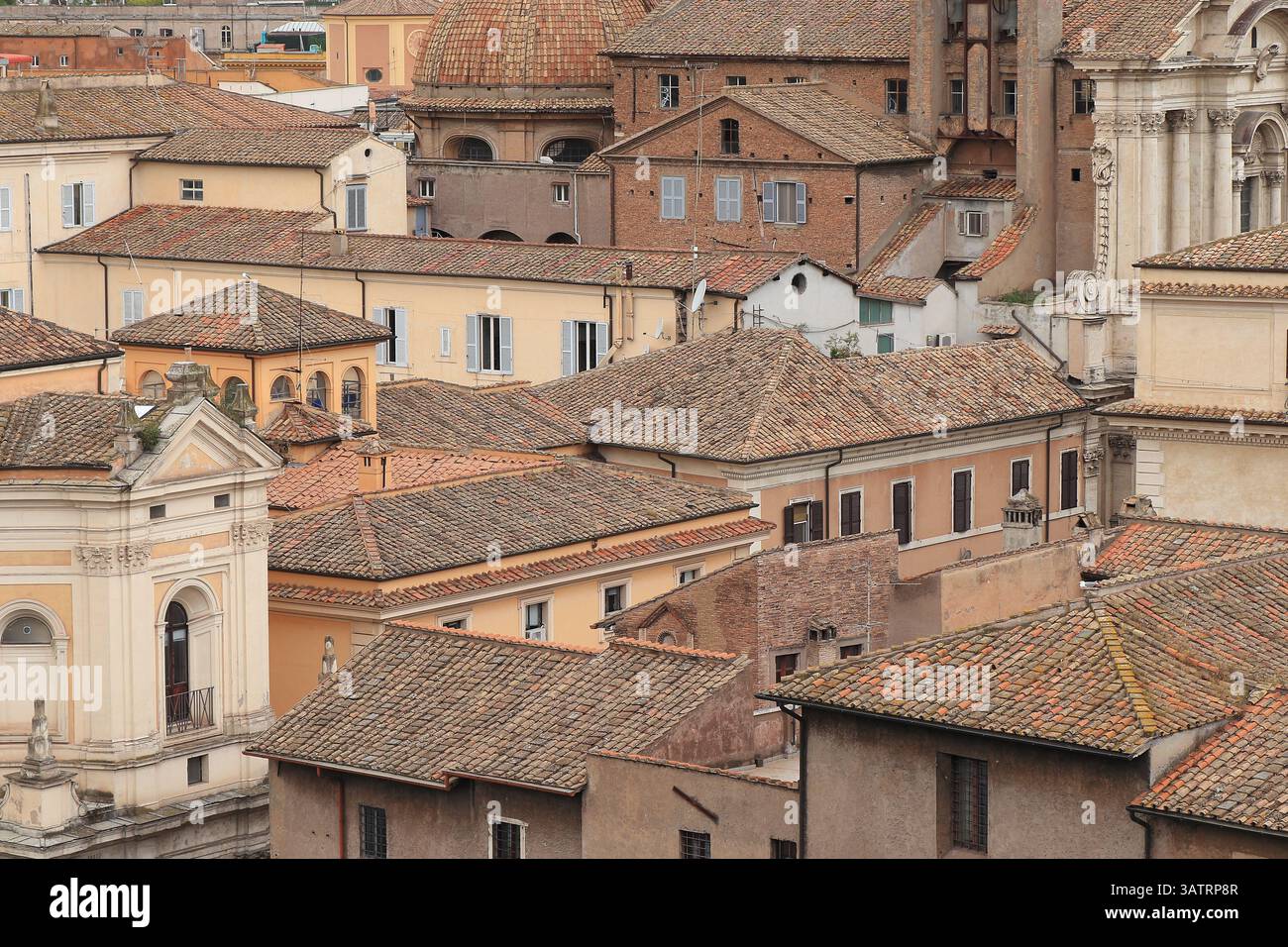Old rooftops view in Rome, Italy, April 2025 Stock Photo - Alamy