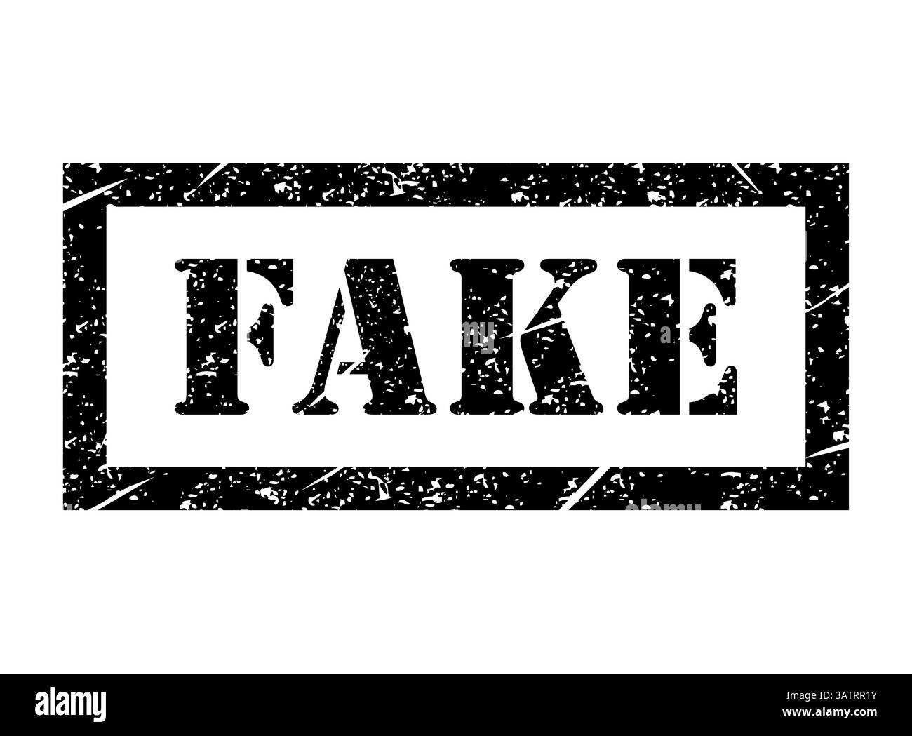 Fake stamp symbol, label sticker sign button, text banner vector ...