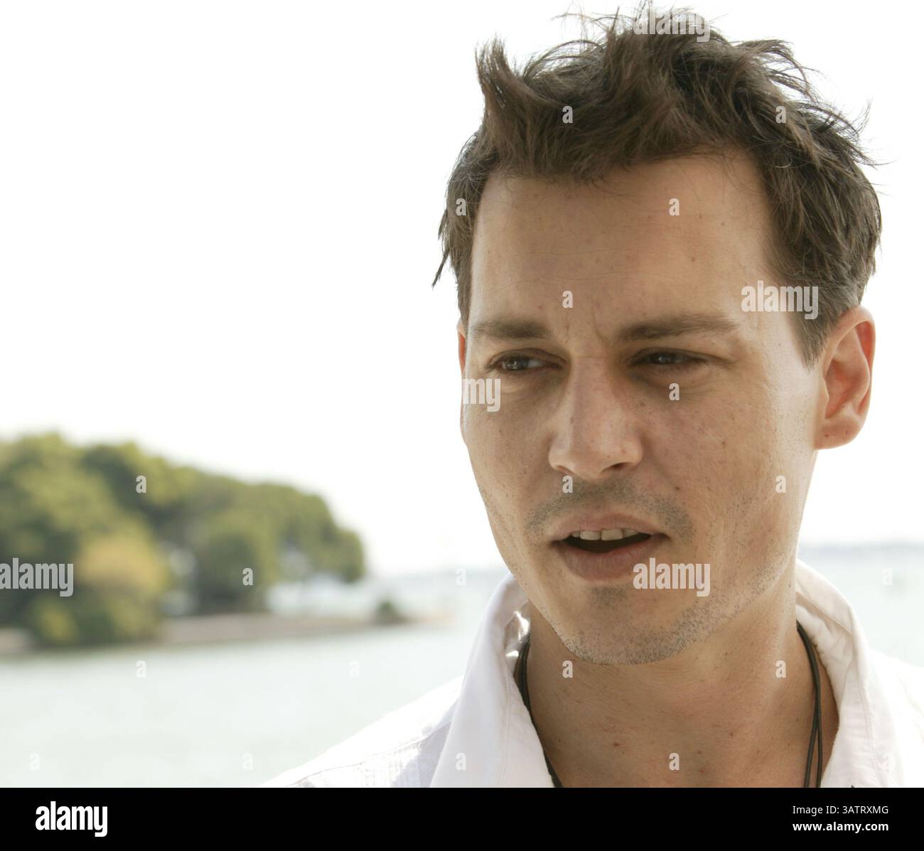 September 4, 2004 - U.S. - Johnny Depp at the Cipriani Hotel in Venice celebrating the Gala of ...