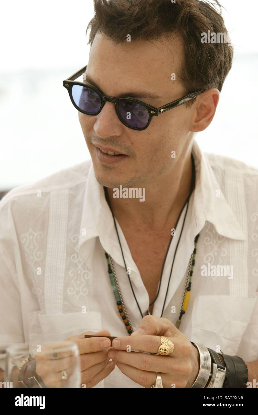 September 4, 2004 - U.S. - Johnny Depp at the Cipriani Hotel in Venice ...