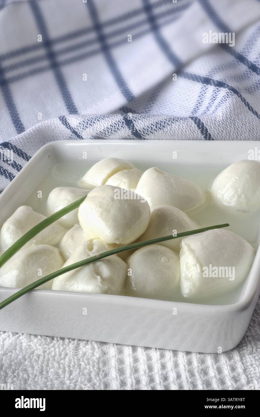 Buffalo mozzarella from Campania Stock Photo - Alamy