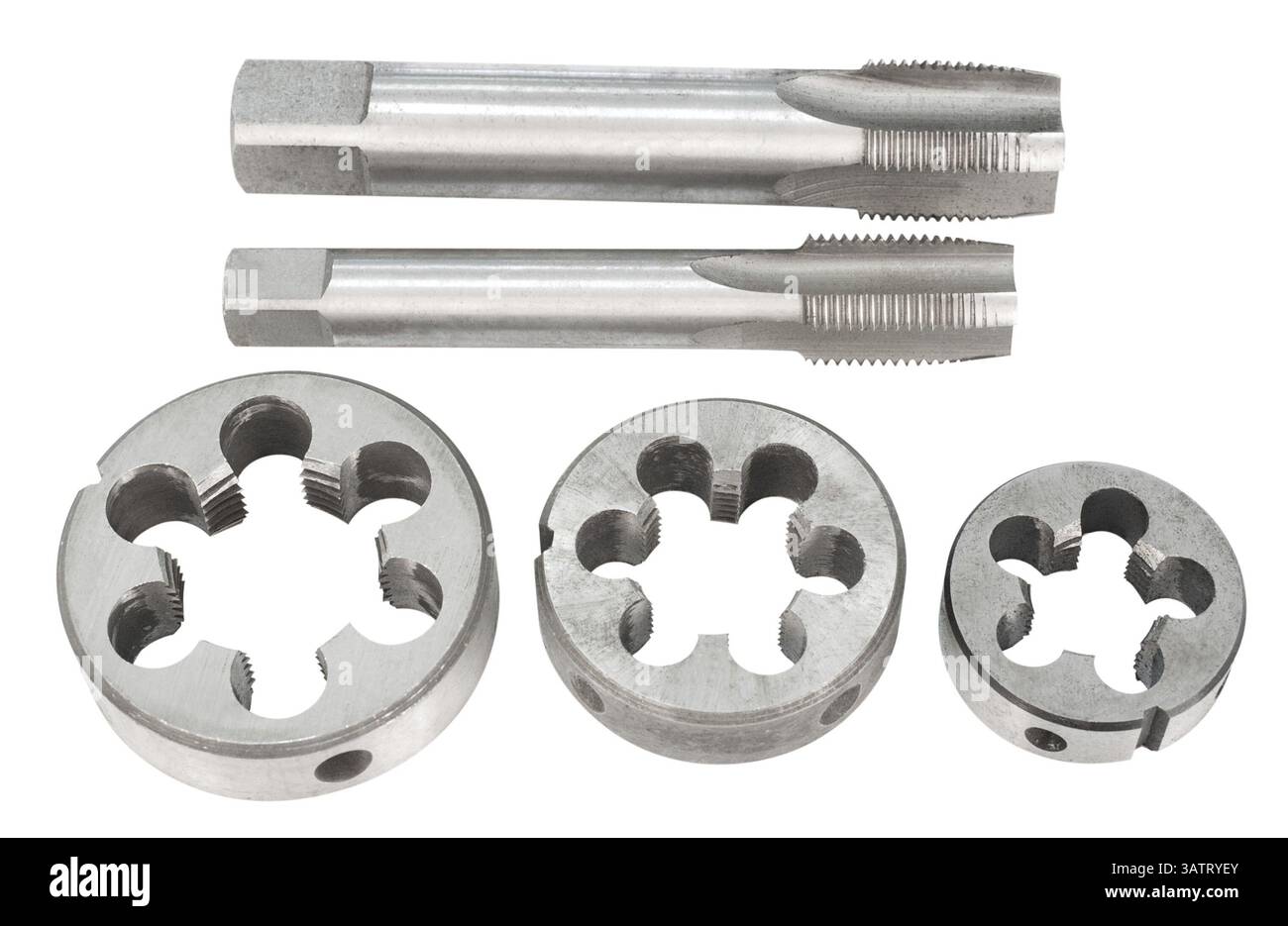 Threading dies and taps of different diameter Stock Photo - Alamy