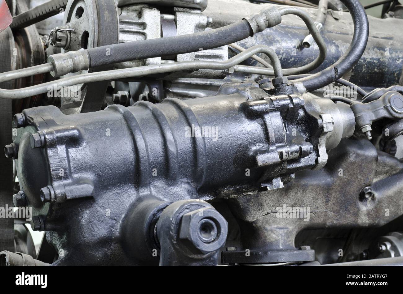 An old outdated engine, a closeup shot Stock Photo - Alamy