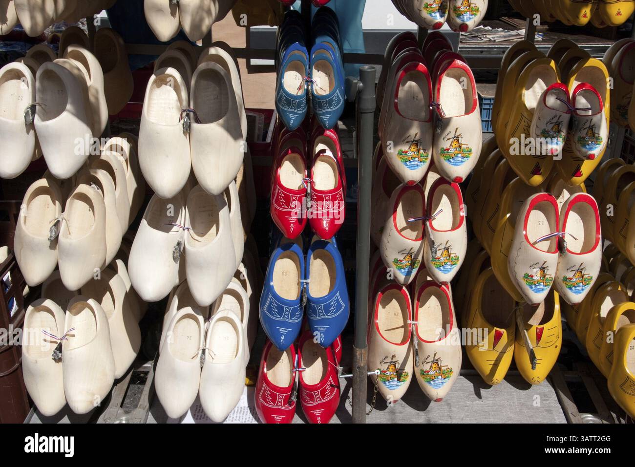 The traditional Dutch wooden shoes are called clogs. - traditional ...