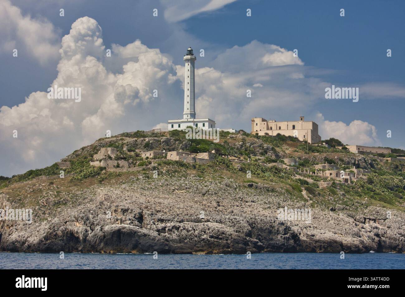 The lighthouse is the town's landmark, built in 1864 on the cape Punta ...
