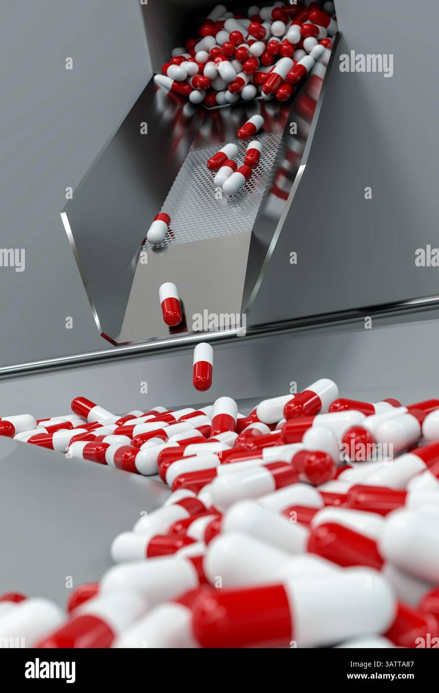 machine that makes capsules in a pharmaceutical laboratory - 3D ...