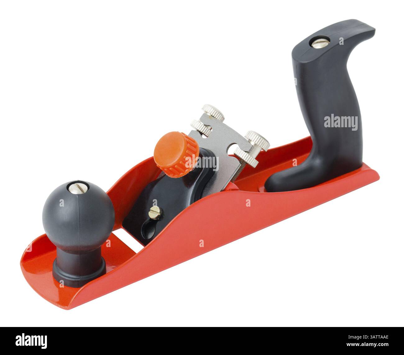 A new red iron plane, isolated over white Stock Photo - Alamy