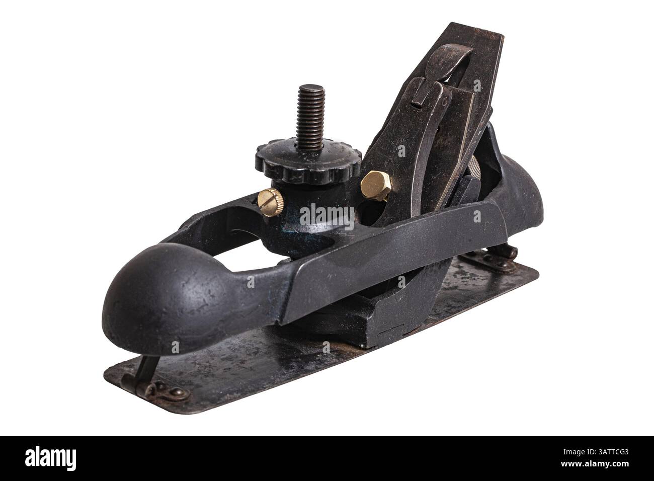 Old plane on an isolated studio background Stock Photo - Alamy