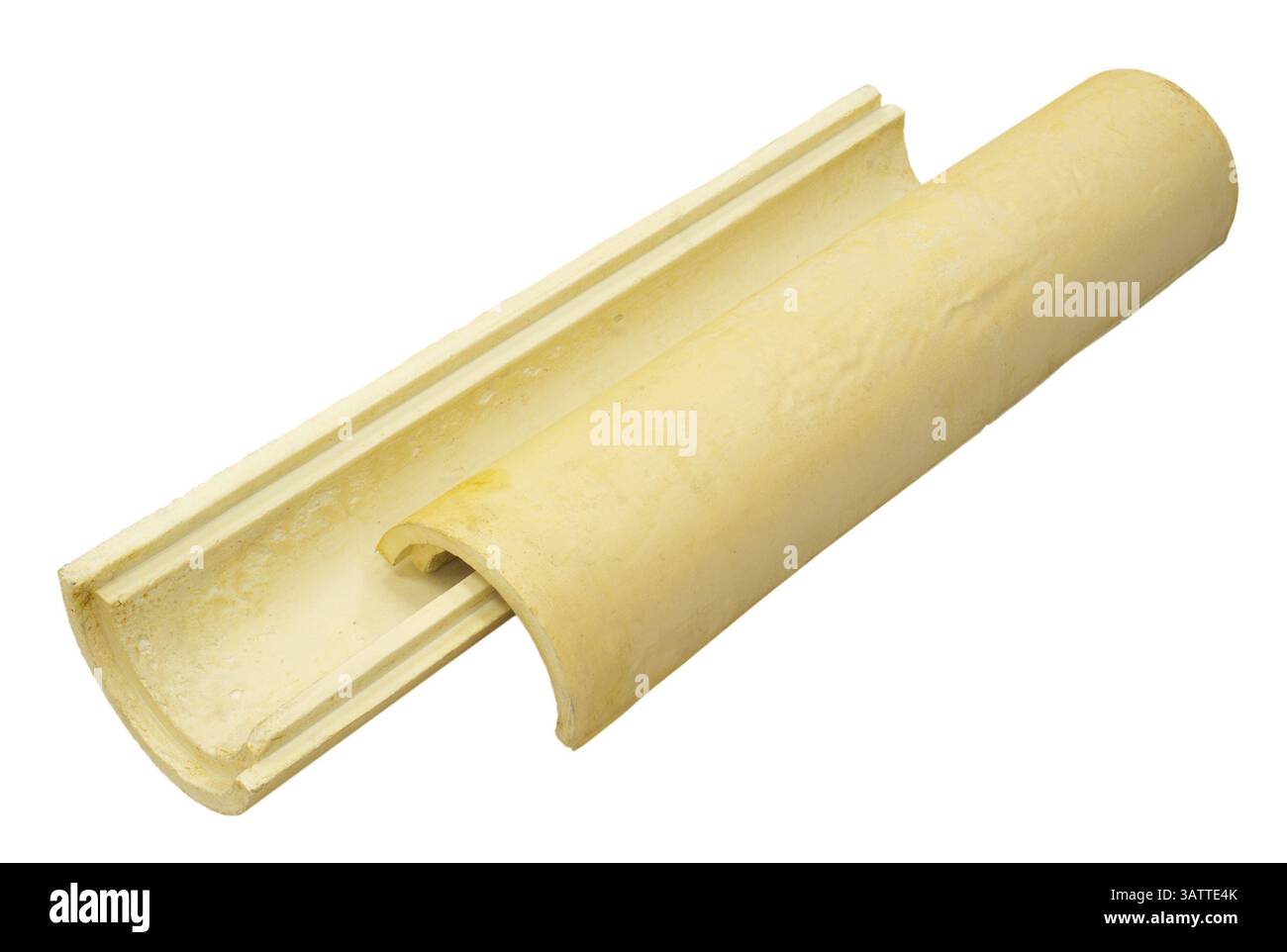 Lagging - heat insulation material for pipes, isolated Stock Photo - Alamy
