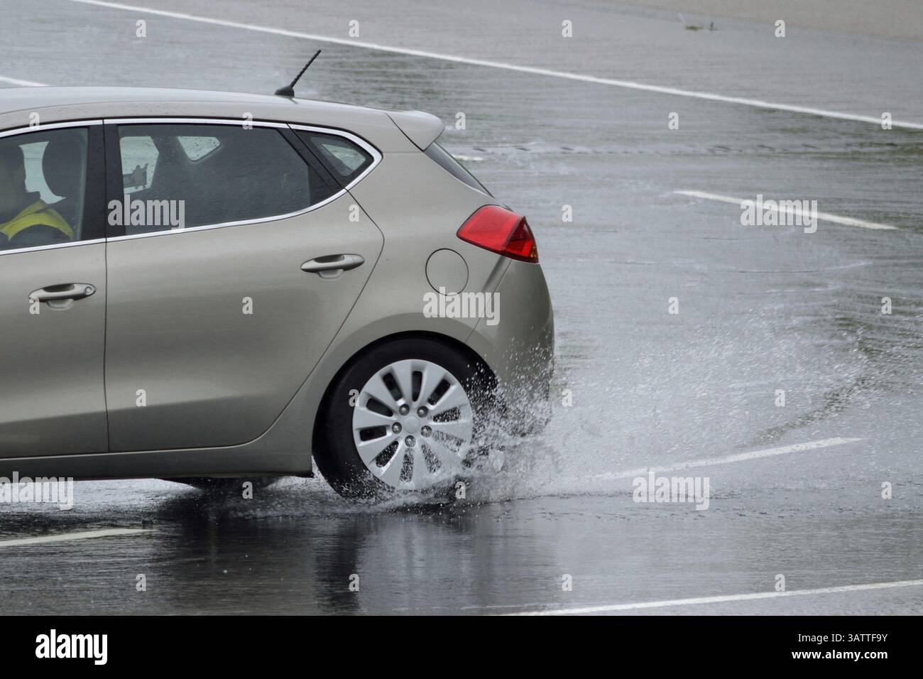 Driving technique training with car Stock Photo - Alamy