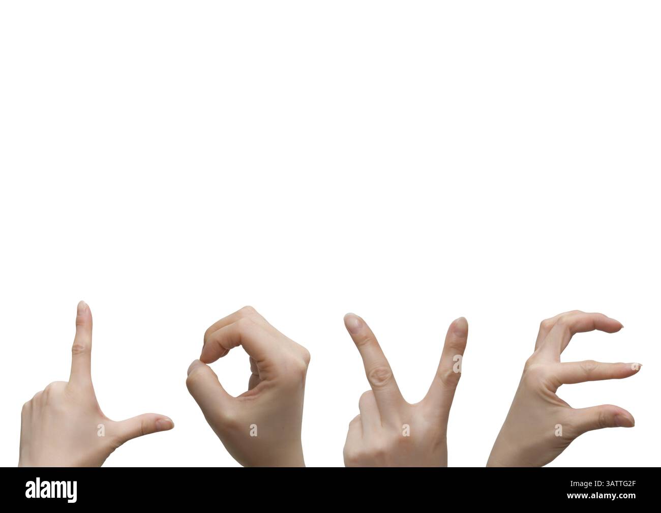 Word love in hand gestures Stock Photo - Alamy