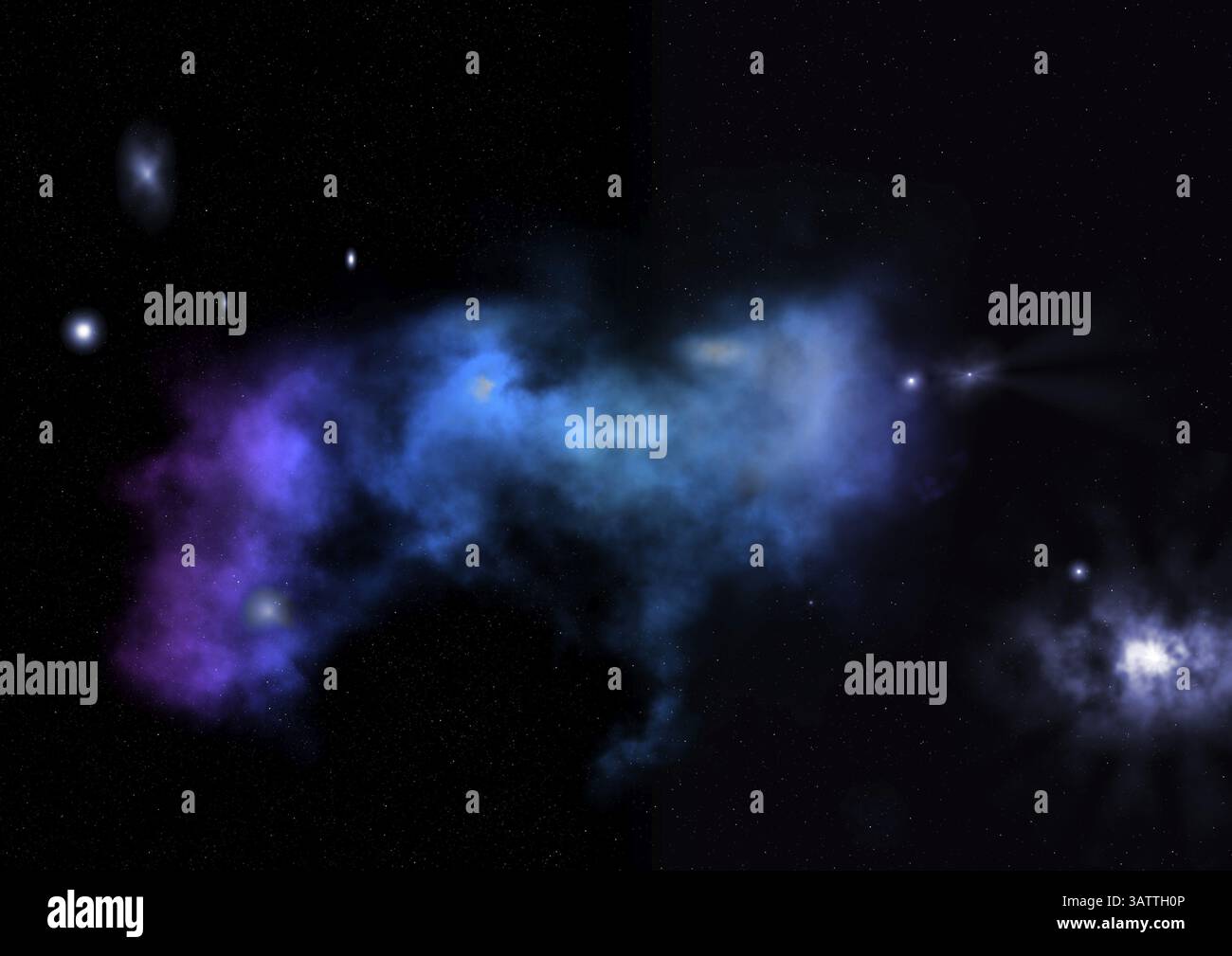 Star field in space a nebulae and a gas congestion. Elements of this ...