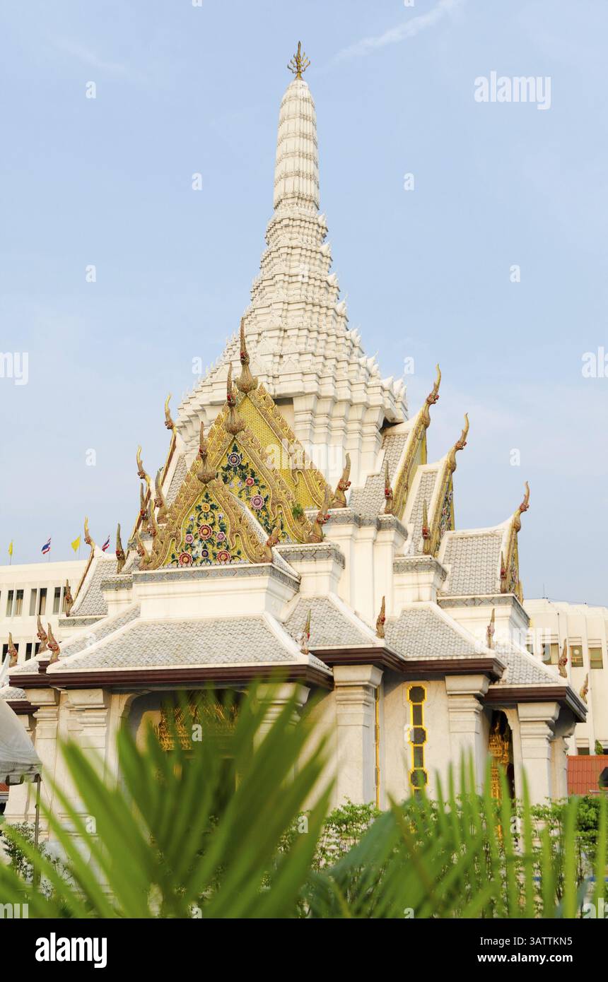 BANGKOK, THAILAND - FEB17: Lak Mueang (City Pillar Shrine) is a symbol ...