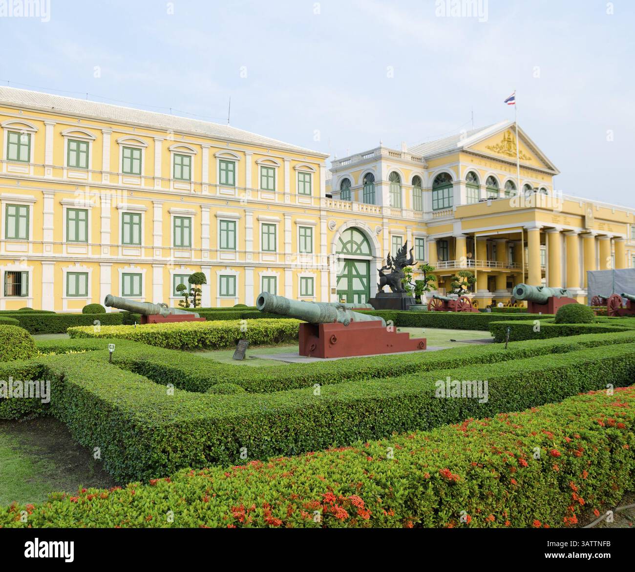 BANGKOK, THAILAND - FEB 17: The building of the Ministry of Defence of ...