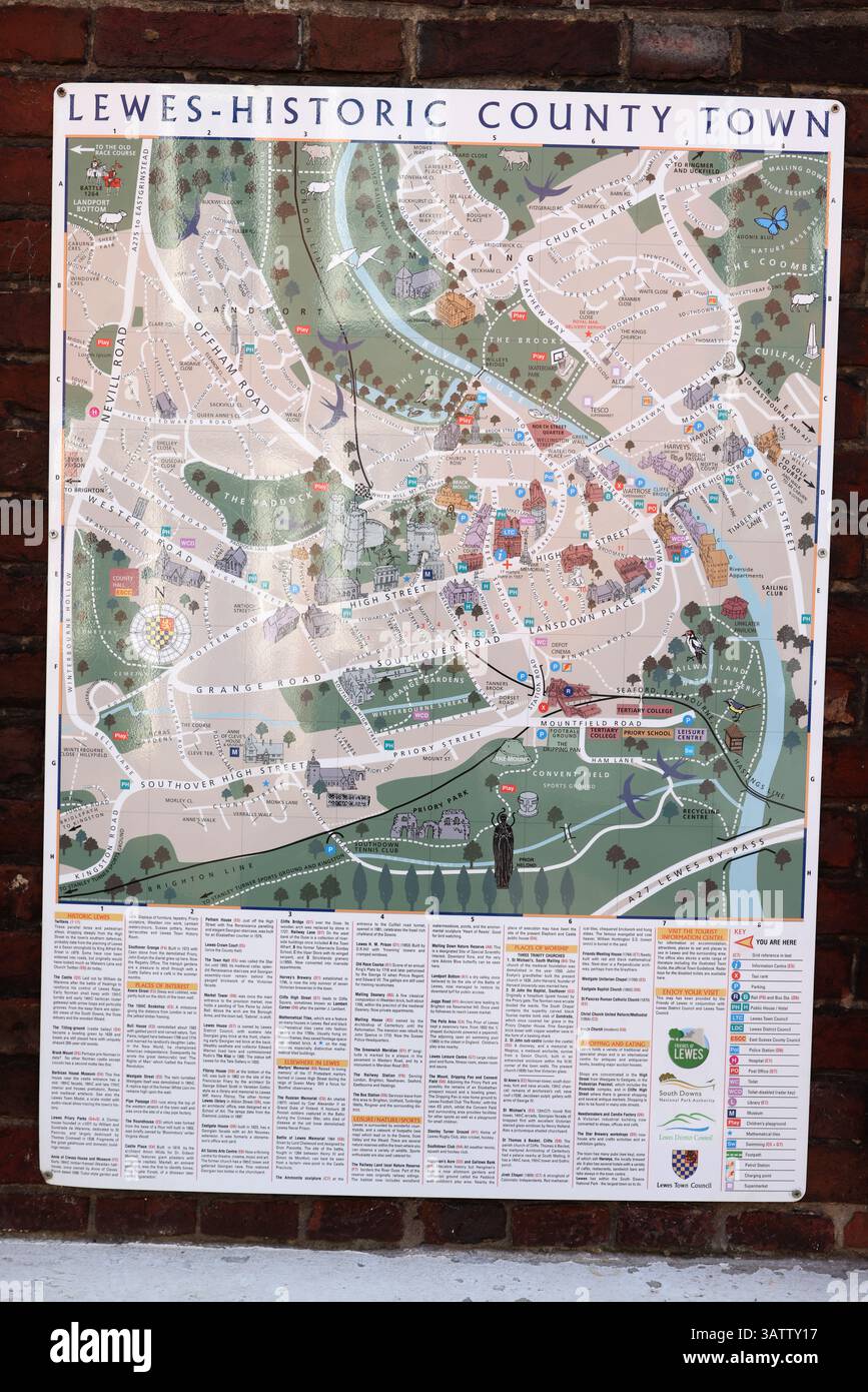 General views of Lewes Castle and Museum and Sussex Archaeology centre ...