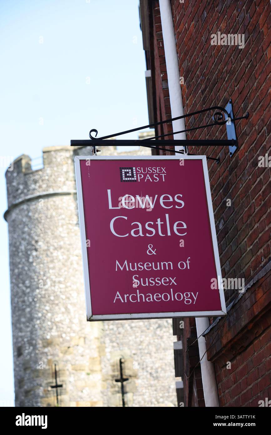 General views of Lewes Castle and Museum and Sussex Archaeology centre ...
