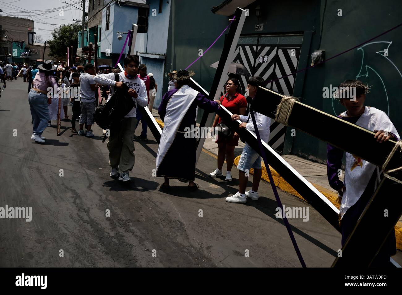 Mexico, Cdmx, Mexico. 18th Apr, 2025. The Tenorios area is part of the ...
