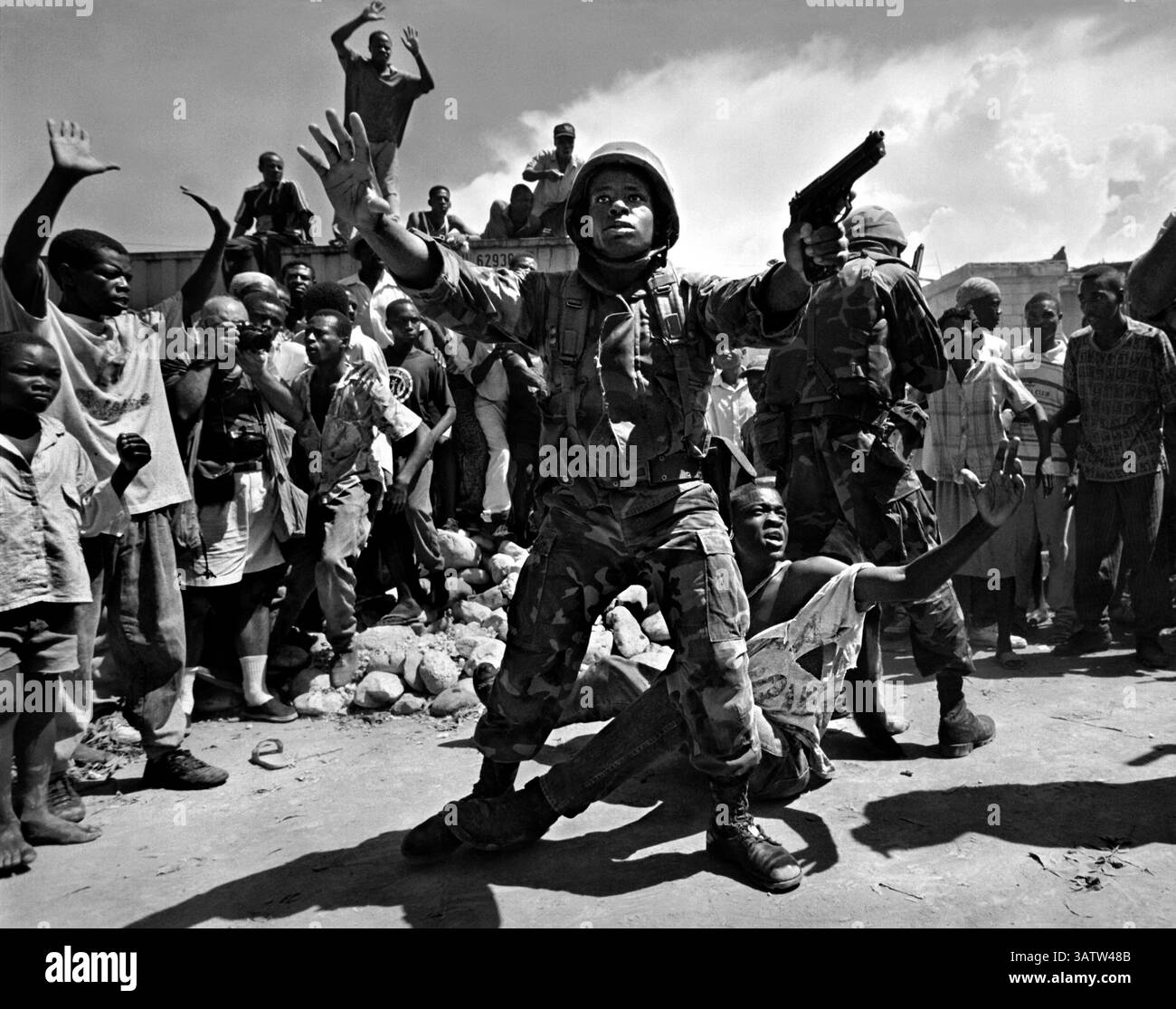 Life saving intervention Black and White Stock Photos & Images - Alamy