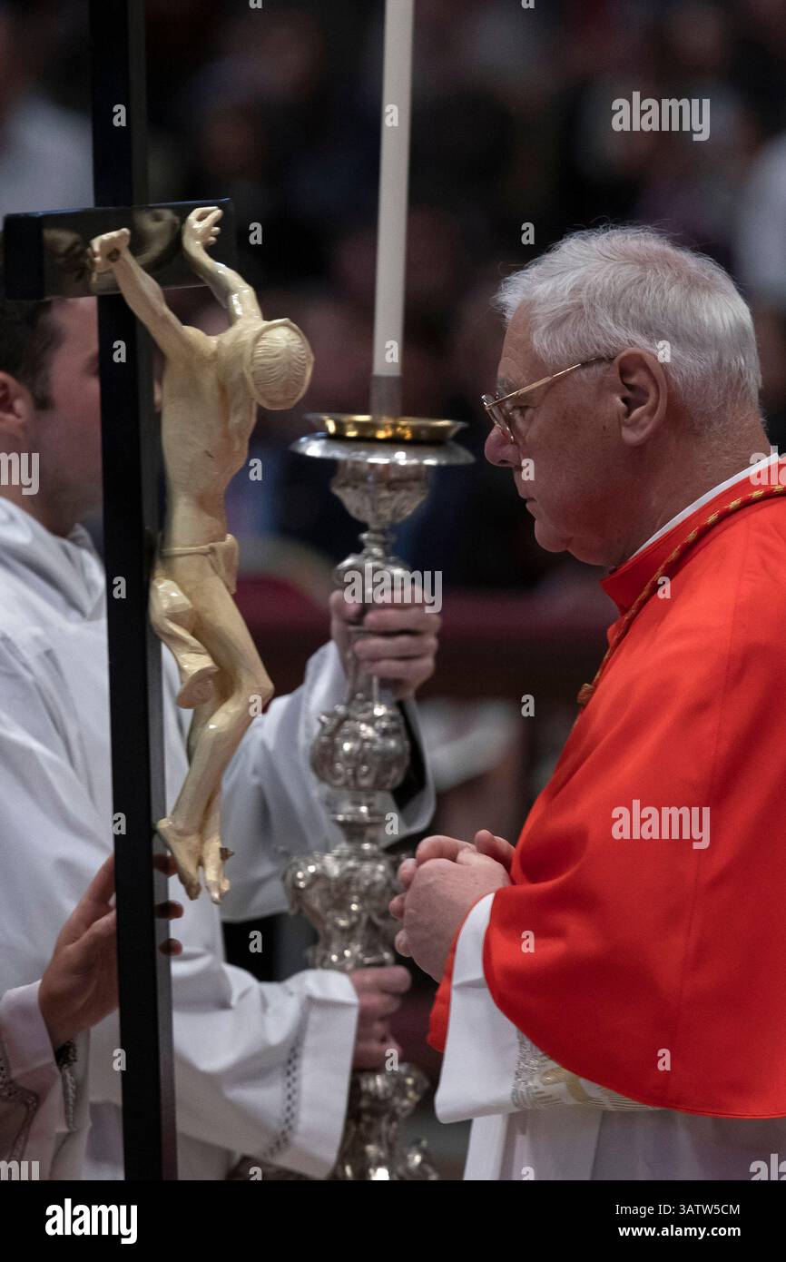 Vatican city, Vatican, 18 April 2025. Cardinal Gerhard Ludwig Müller ...