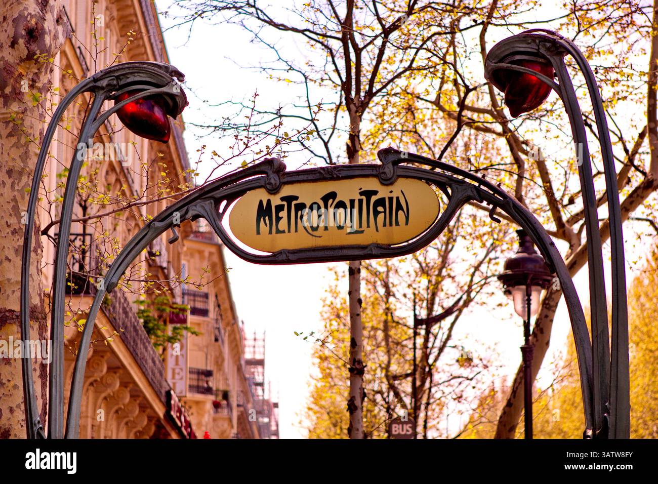 Experience Paris through its iconic metro entrance: ornate Art Nouveau ...