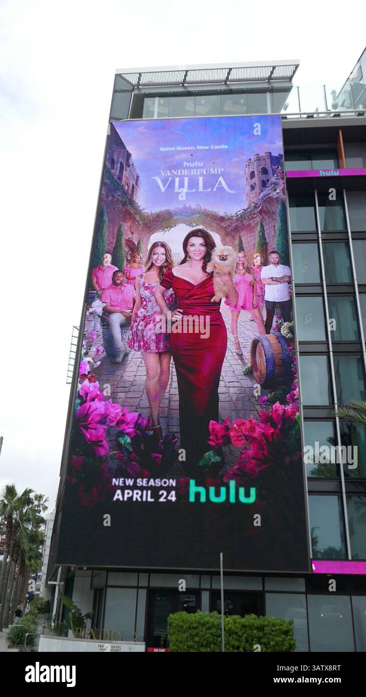 Los Angeles, California, USA 18th April 2025 Vanderpump Villa Billboard ...