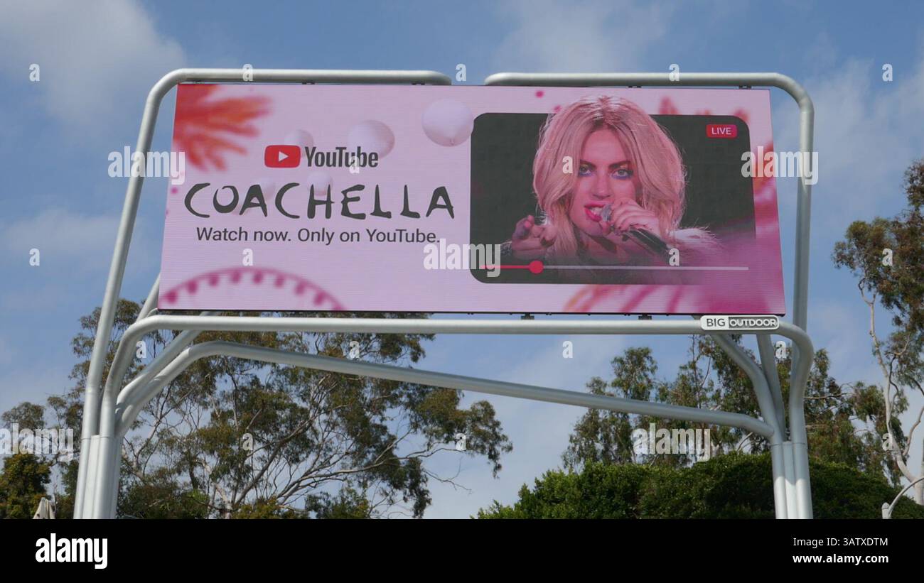 Los Angeles, California, USA 18th April 2025 Lady Gaga Coachella ...